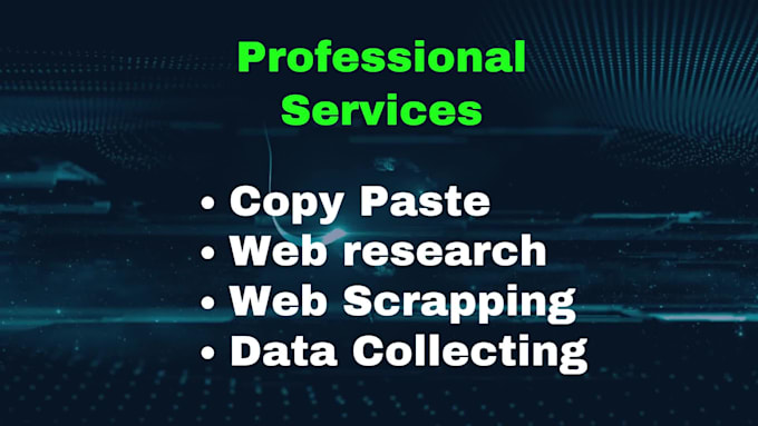 Expert data entry, mining, web research and copy paste by Abdurpro | Fiverr