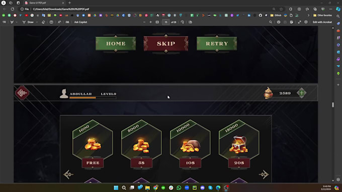 Design engaging game ui ux using adobe and figma by Bilal_alvi86 | Fiverr