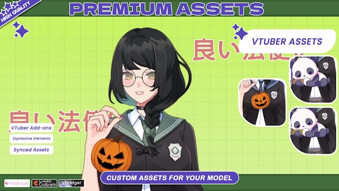 Create custom vtuber assets, props, accessories, and expressions by ...