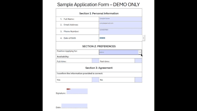 Design professional fillable and interactive pdf forms by Pdfprosolutions | Fiverr