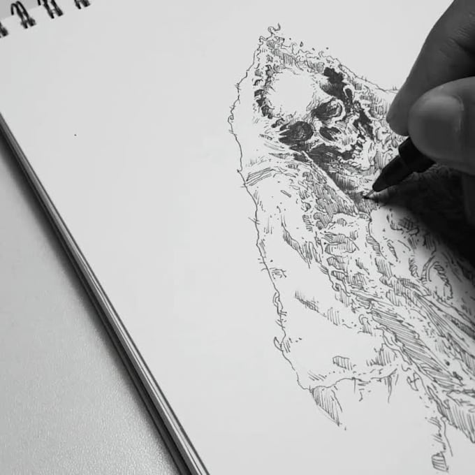 Draw awesome horrific illustrations by Shutterscream | Fiverr