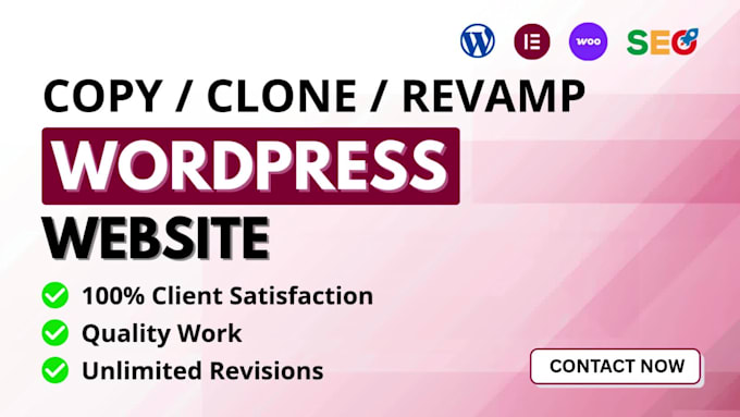 Design, redesign, edit, clone, or revamp wordpress website, elementor by Ma_wpdeveloper | Fiverr