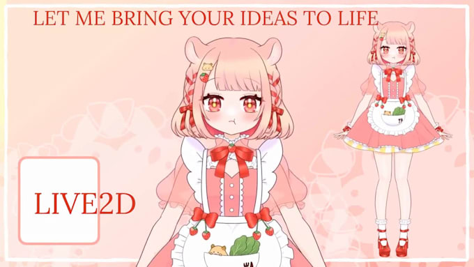 Draw and rig realistic 2d vtuber model, live2d, anime, vtuber model by ...