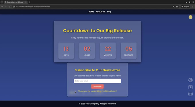 Design coming soon under construction countdown landing page in html ...