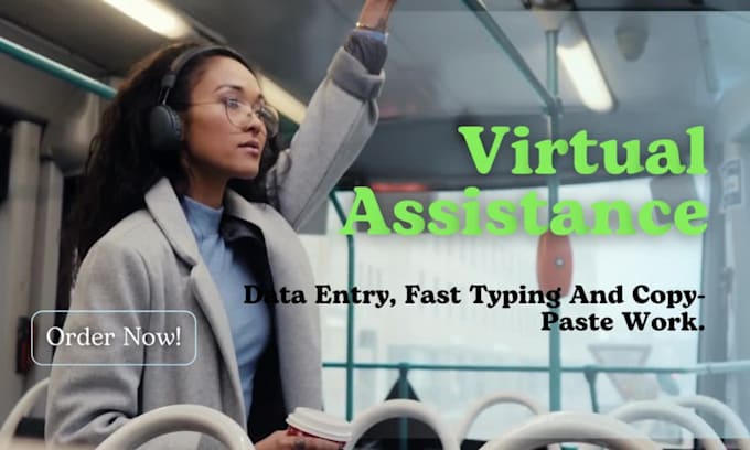 Be your virtual assistant for data entry, fast typing, and copy paste by Fakharey | Fiverr