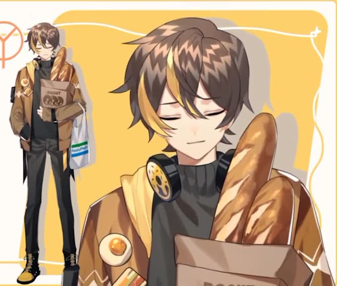 Dibuja y manipula modelos de anime 2d de vtuber, modelos 2d de pngtuber ...