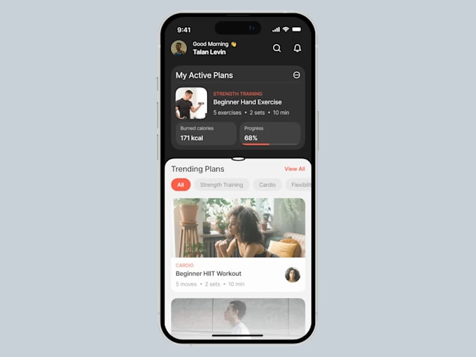 Develop health and fitness app, workout app for android and ios using ...