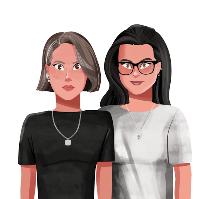 Create custom digital illustrations by Meldaakturk | Fiverr