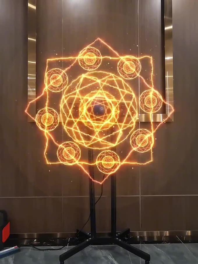 Create 3d hologram fan,holographic,3d spinning logo,hologram animation ...