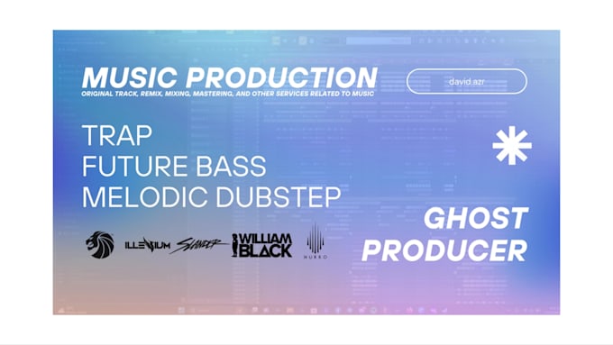 Be your future bass trap melodic dubstep edm ghost producer by Sipakwoo | Fiverr