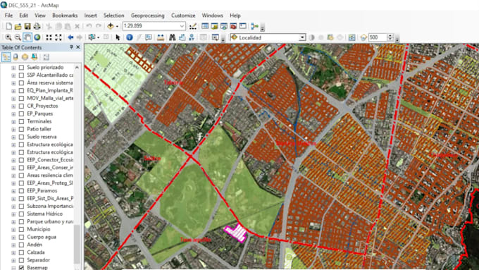 Make thematic maps, spatial analysis, vectorization and georeferencing ...