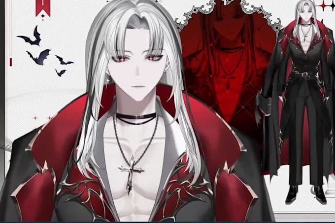 Draw vtuber model vtuber rigging vtuber anime 2d anime by Lawafehy | Fiverr