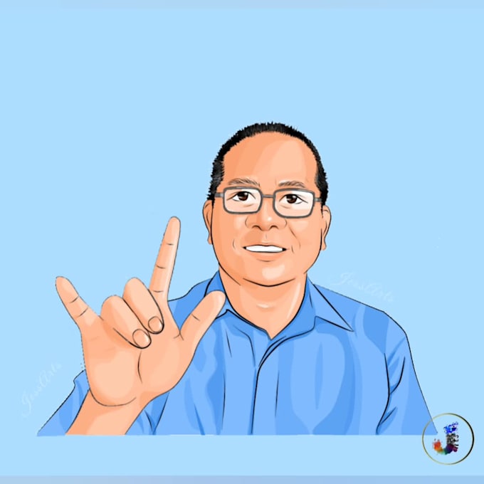 Customize you a gif vector portrait by Jesseldelvo_10 | Fiverr