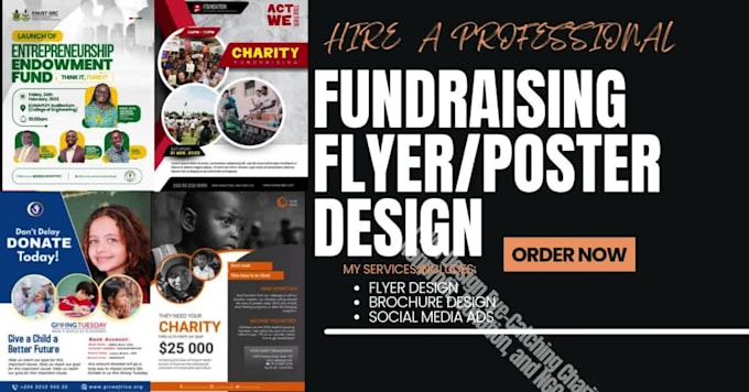Design impactful fundraiser nonprofit charity flyer ngo donation flyers ...