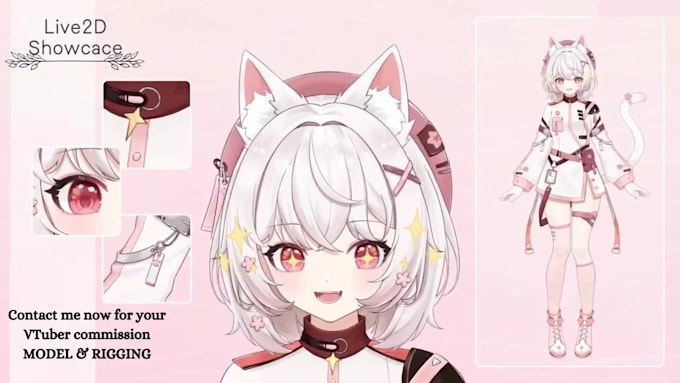 Do professional live2d vtuber model, live2d rigging, character model and rigging by Pellavtu ...