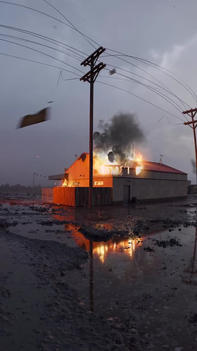 Do realistic fire, smoke, particle and fluid simulation vfx animation ...