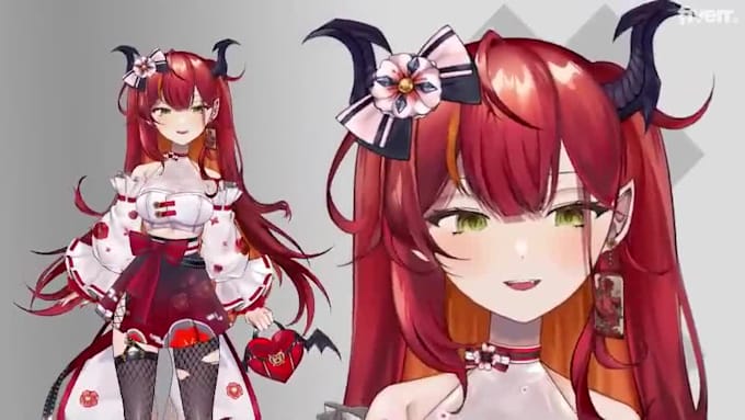 Draw your anime dream vtuber model ready for rigging live2d by ...