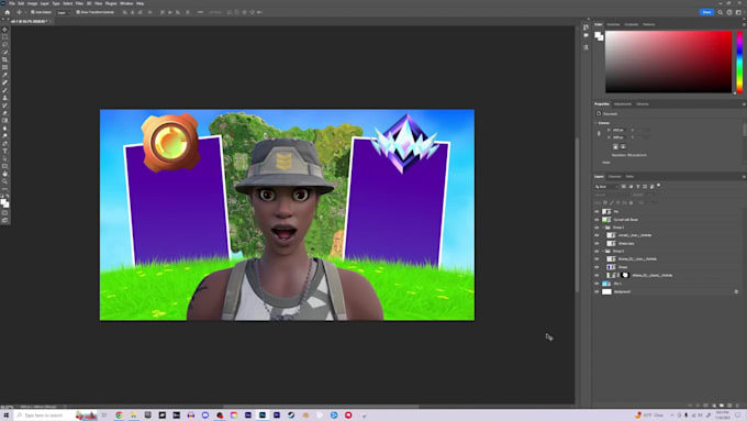 Make a fortnite thumbnail by Healerrole | Fiverr