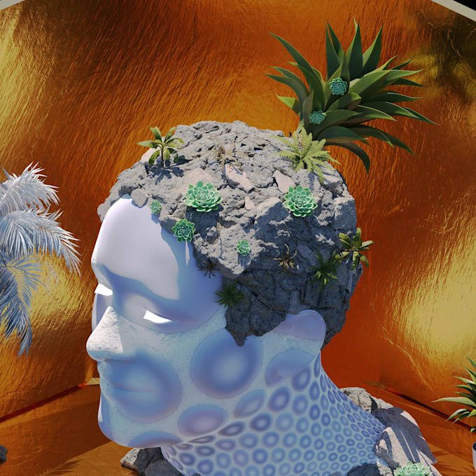 Celebrate your insanity with abstract 3d art by Ovycloud | Fiverr