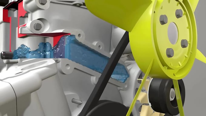Create 3d mechanical animation, 3d mechanical automotive design by Jake ...