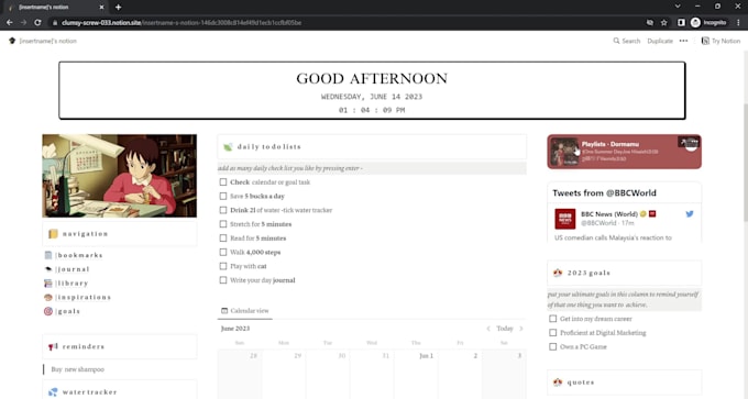 Do notion template or powerpoint presentation by Arinarinotion | Fiverr