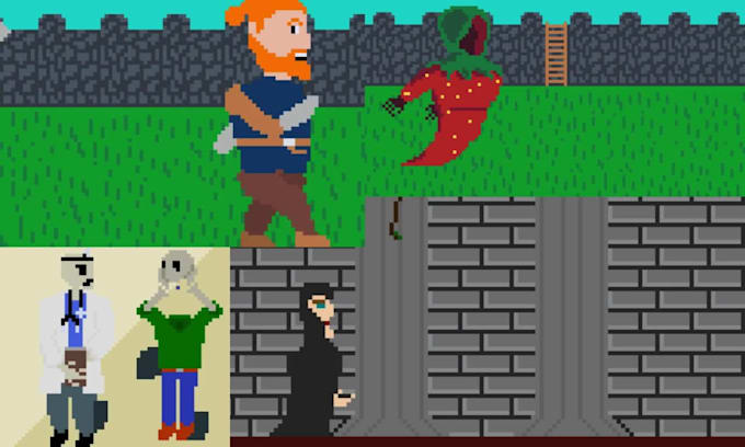 Create pixel art animation, illustration, game asset, minecraft ...