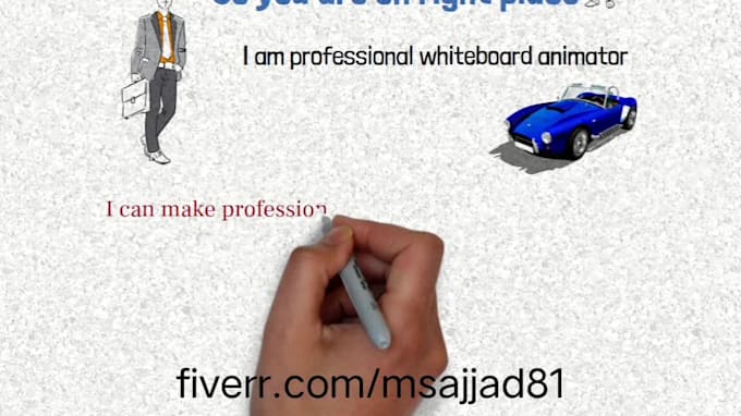 Create custom whiteboard animation explainer video ad with full colour ...