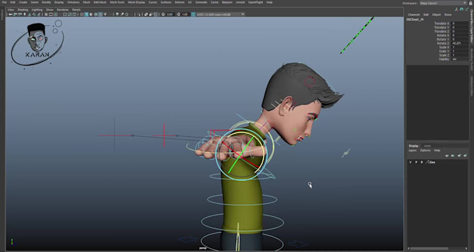 Do 3d character rigging in maya by Karanpatel786 | Fiverr