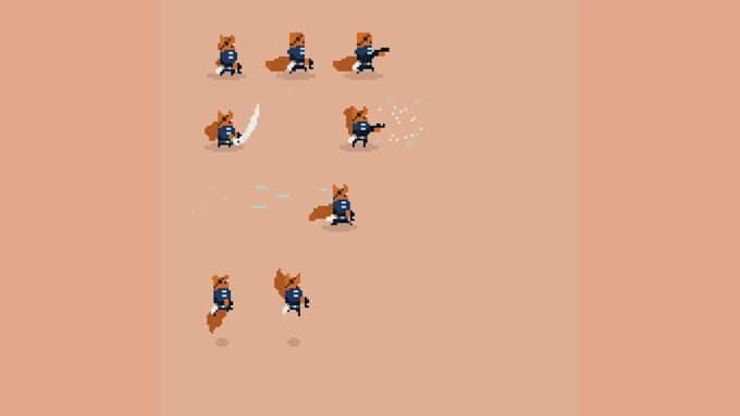 Crear personajes de pixel art y animaciones de sprite sheet para tus juegos