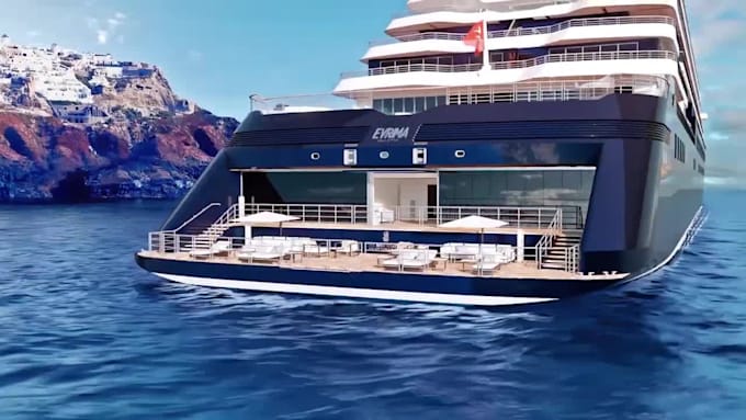 Create realistic 3d boat modeling, 3d ship design cgi yacht design, 3d ...