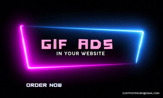 Design gif ads in your website by Gustposting125 | Fiverr