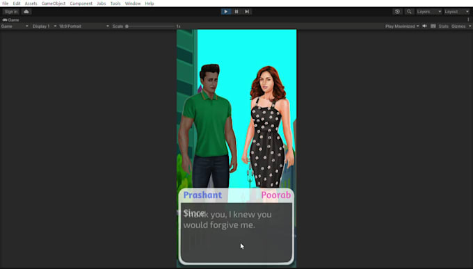 Make visual novel game in unity engine by Asifshaikh448 | Fiverr