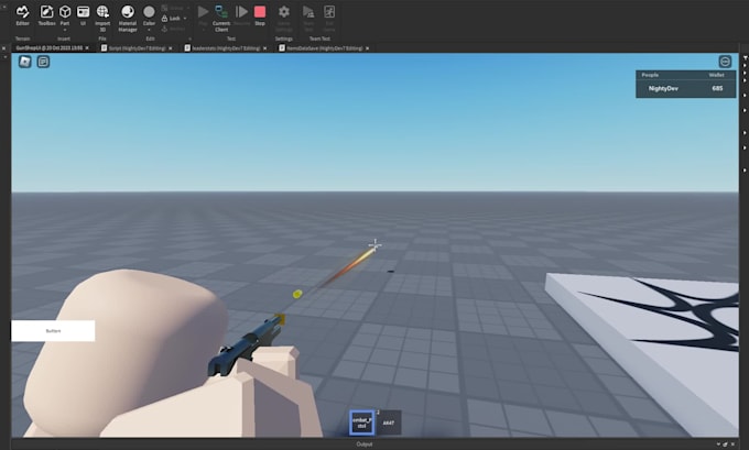Do 3d roblox gun, roblox gun script, gui system, combat system, script anything by Thanizz | Fiverr