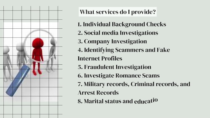 Do you background check on any target osint by Kamruljoy121 | Fiverr