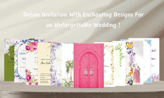 Design a special invitation for your wedding by Mina_radi | Fiverr