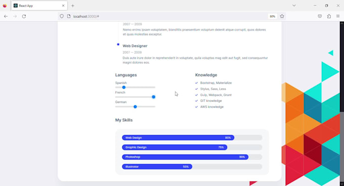 Do create custom resumes website design by Amk205 | Fiverr