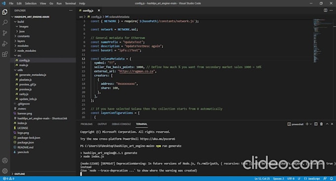 Generate nft art with metadata and json files and upload to opensea by ...