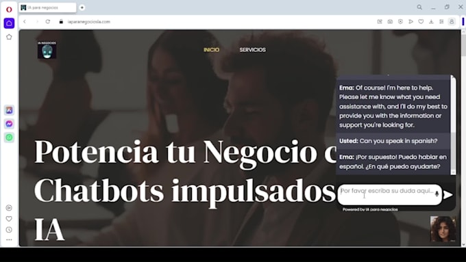 Implementacion de chatbot ia chatgpt by Ciaedgar | Fiverr
