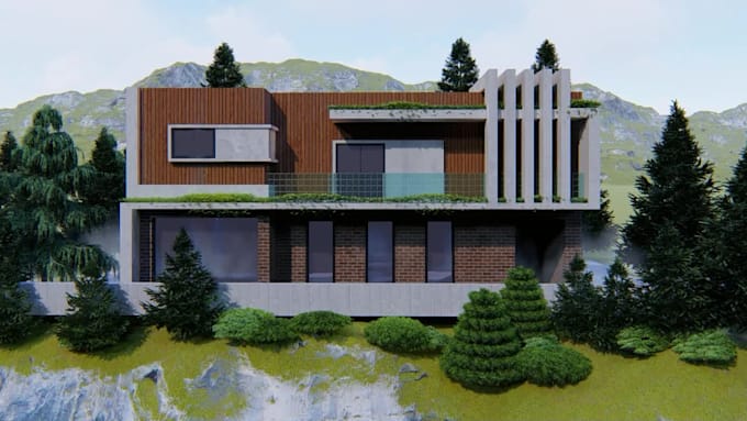 Make realistic renders from your sketchs by Simed_group | Fiverr