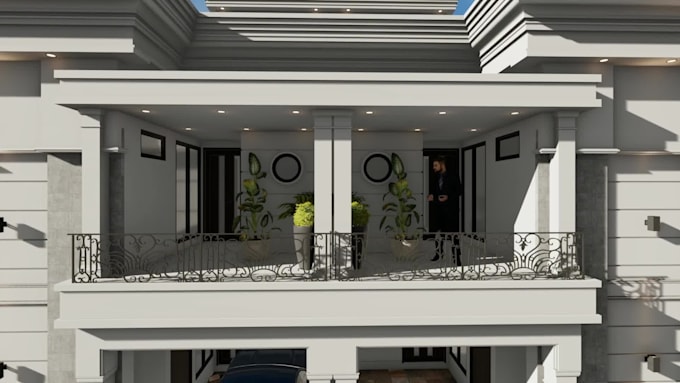 Do interior design 3d architectural modeling and exterior rendering sketchup by Bilalkhan2570 ...