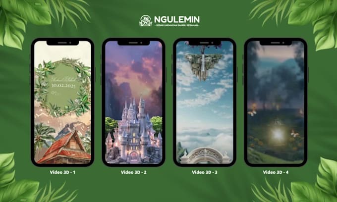 Create an attractive and elegant 3d wedding video invitation by Ibnu_khanif | Fiverr