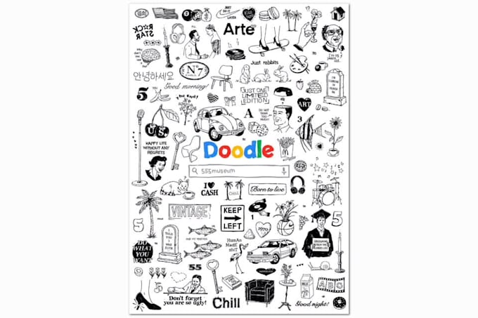 Draw illustration doodle style stickman stick 2d character animation ...