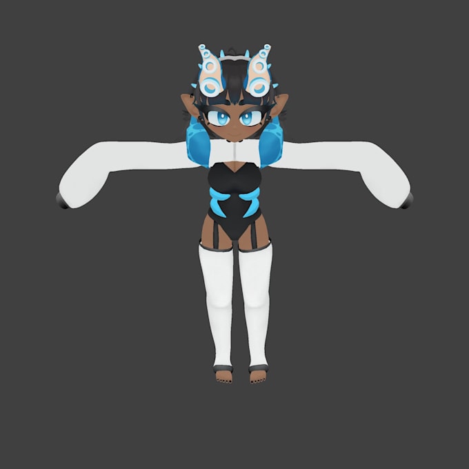 Model your 3d vtuber avatar in blender by Melltzii | Fiverr