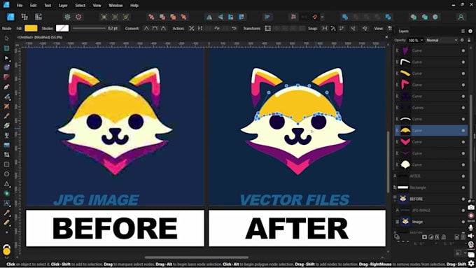 Convert your logo to vector, manual, clean and precise by Heykancil ...