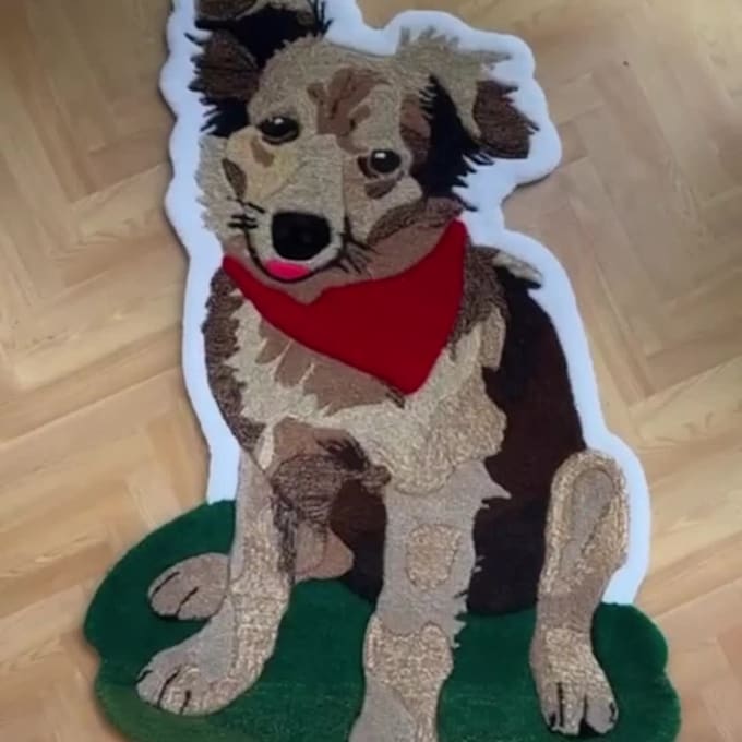Create a custom handmade pet rug from your favorite photo by ...