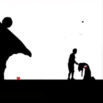 Create smooth 2d silhouette animation video shadow style black and ...