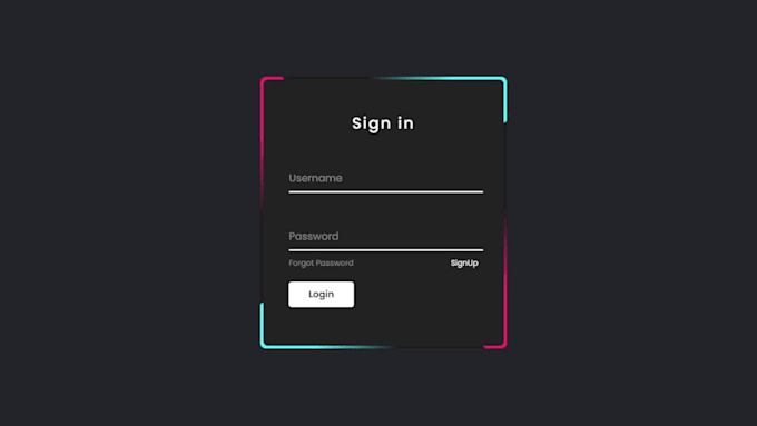 Luminous professional login page by html css js by Ahmedhamed0 | Fiverr