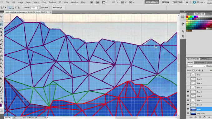 Create beautiful low poly res designs by Chiarroscuro | Fiverr
