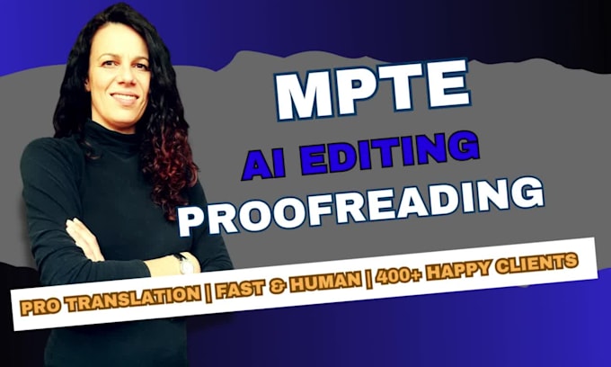 Edit your ai translation or ai generated content and do mpte by ...