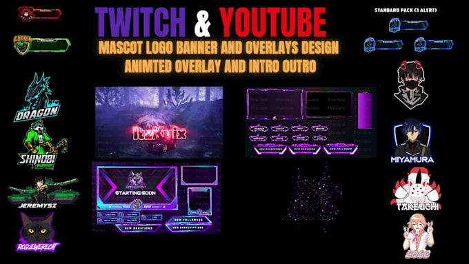 Create unique gaming overlays and custom intro or outro videos for your stream by Maxi_ah001 ...